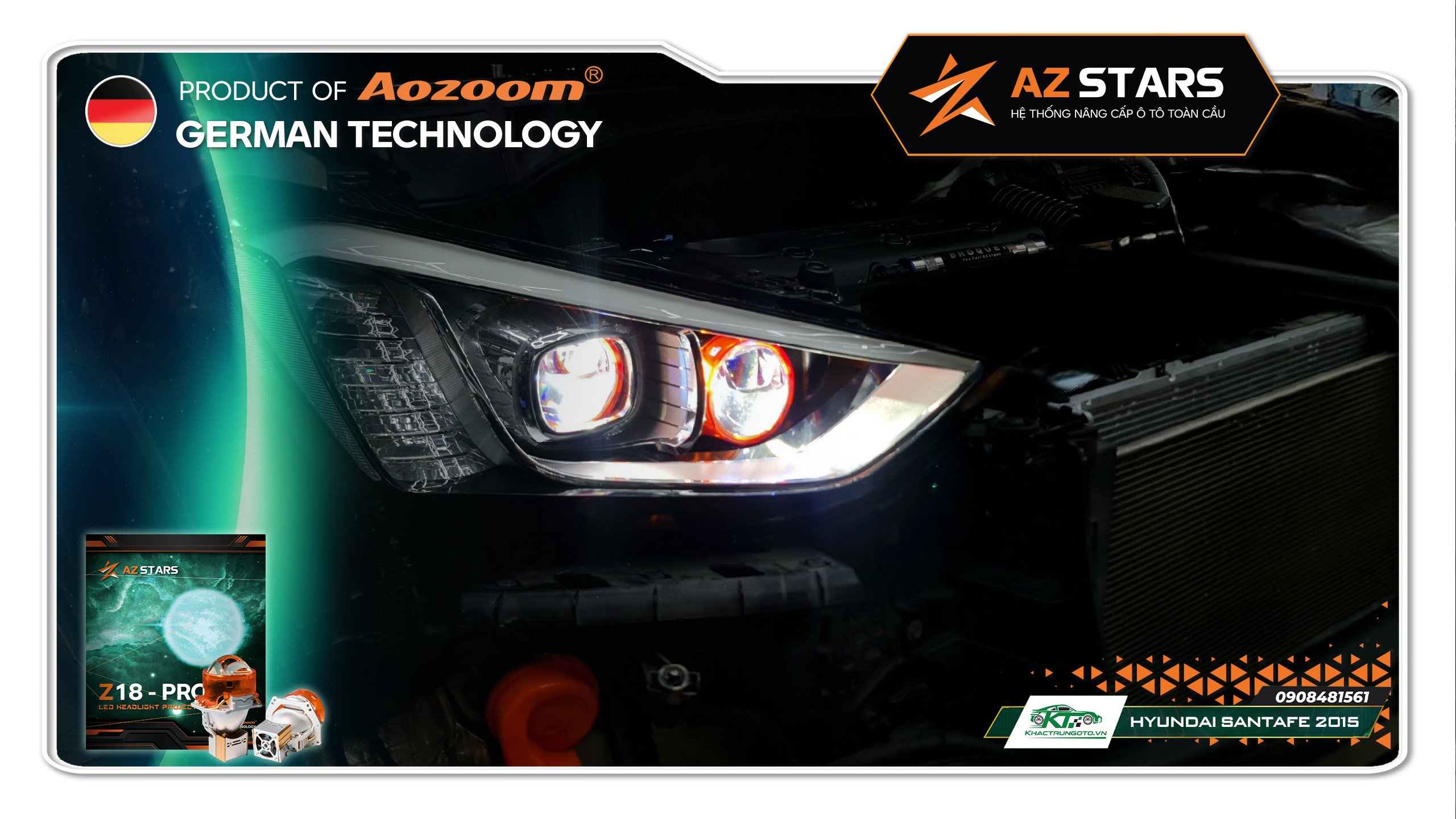 Bi Led Z18 Pro Light chính hãng AOZOOM